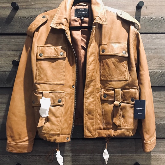 Lucky Brand | Jackets & Coats | Brand New Lamb Leather Lucky Brand ...